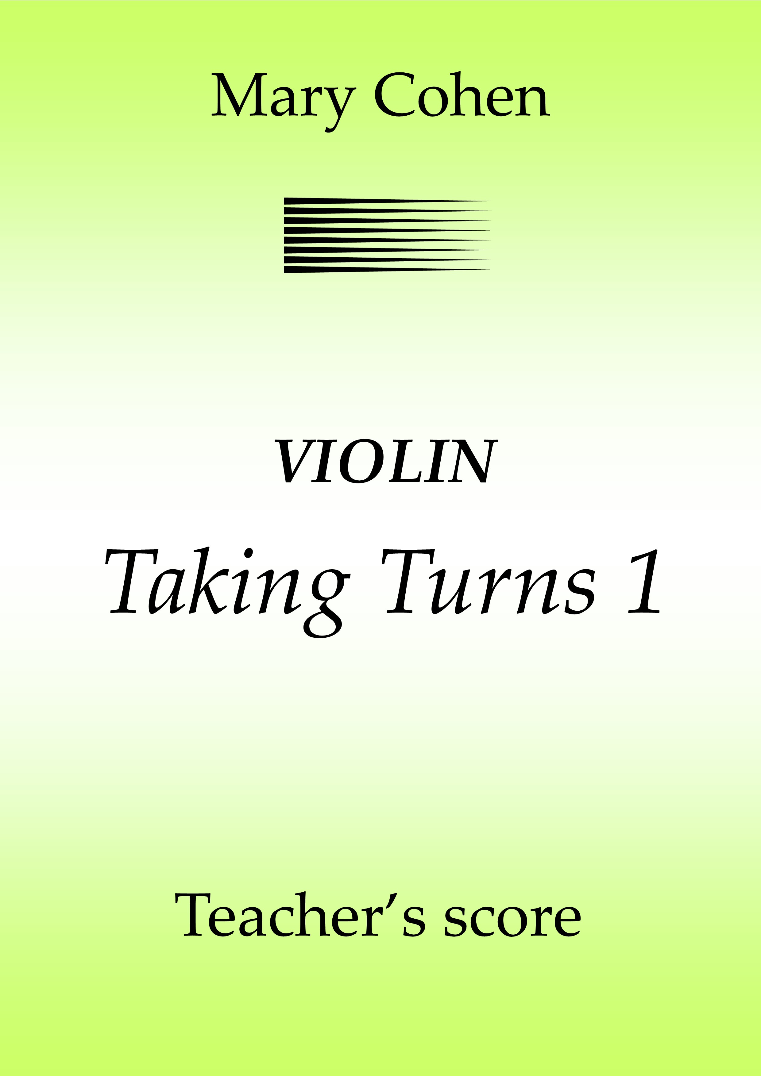 Mary Cohen : Taking Turns 1 - Violin - Faber Digital :: All Digital ...