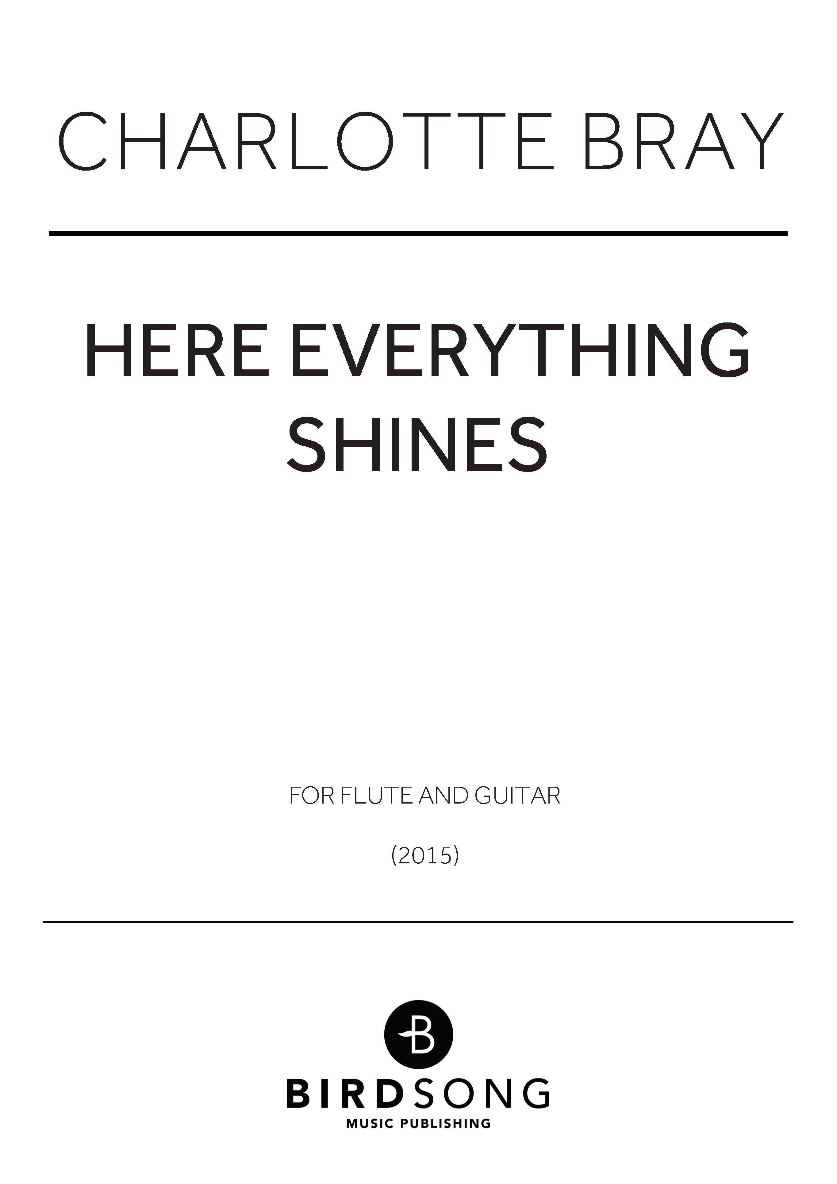 Here Everything Shines (Guitar and Flute) | Faber Music