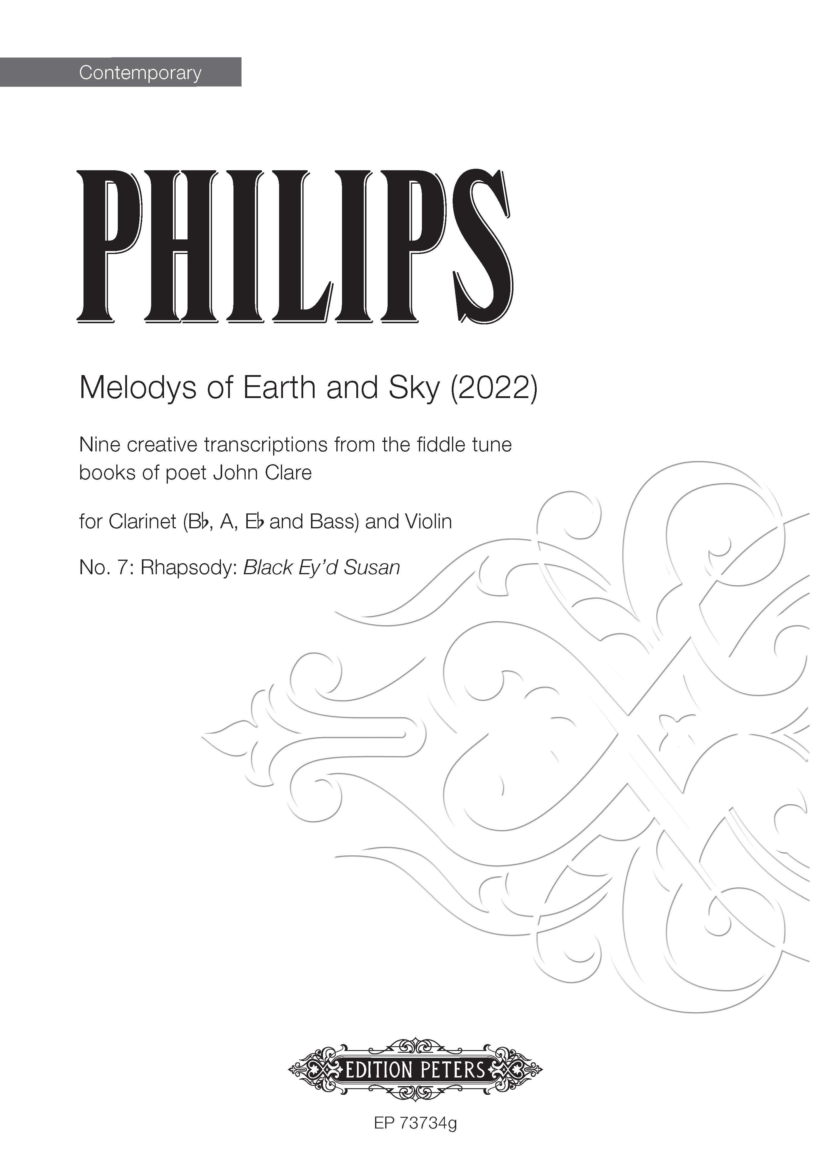 Julian Philips: Rhapsody: Black Ey'd Susan (Clarinet/Violin) Digital ...