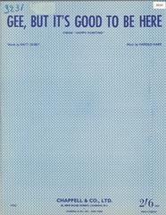 Ethel Merman: Gee, But It's Good To Be Here (Piano/Vocal/Guitar ...