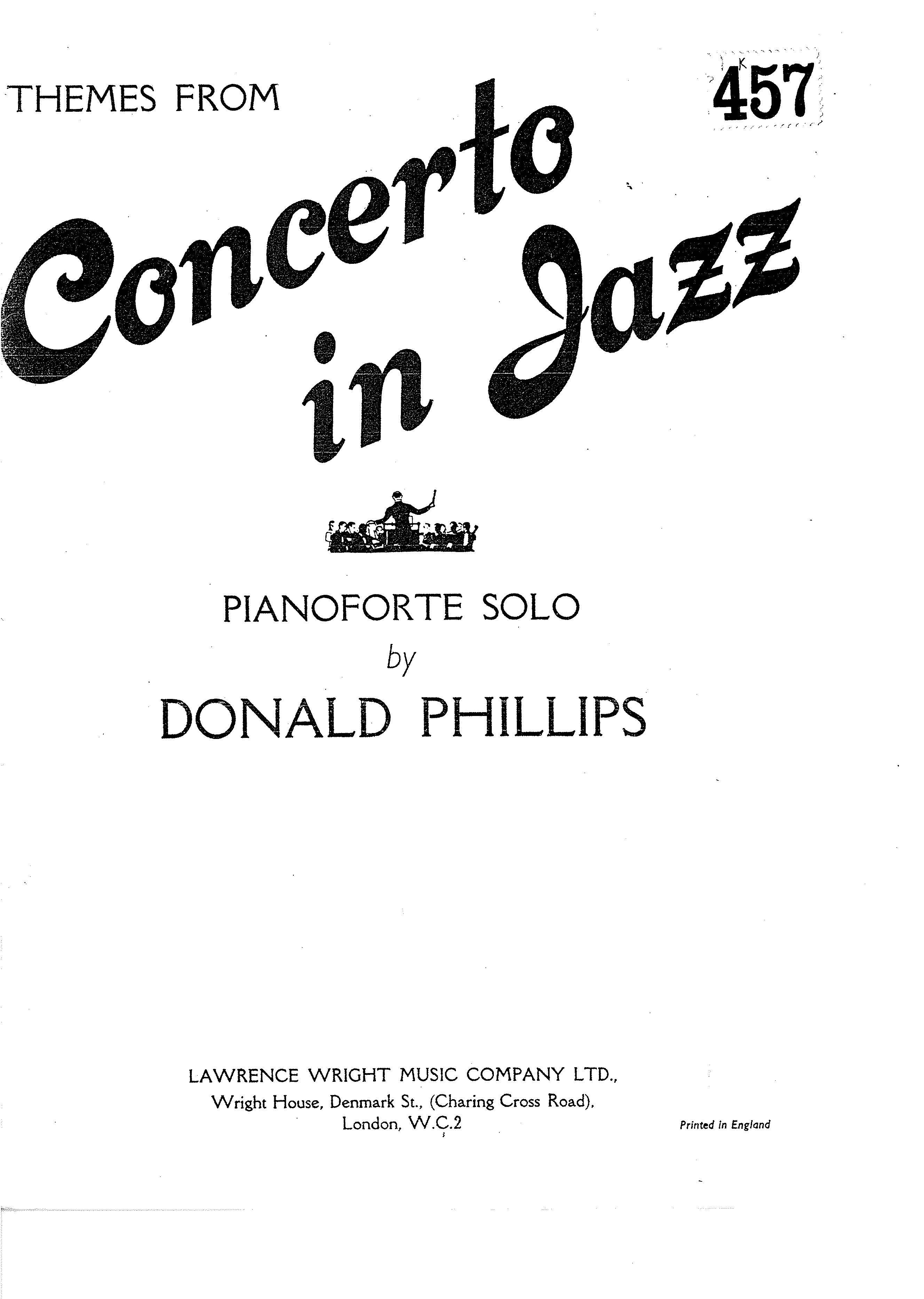 Donald Phillips: Themes from Concerto In Jazz (Piano Solo) Digital ...