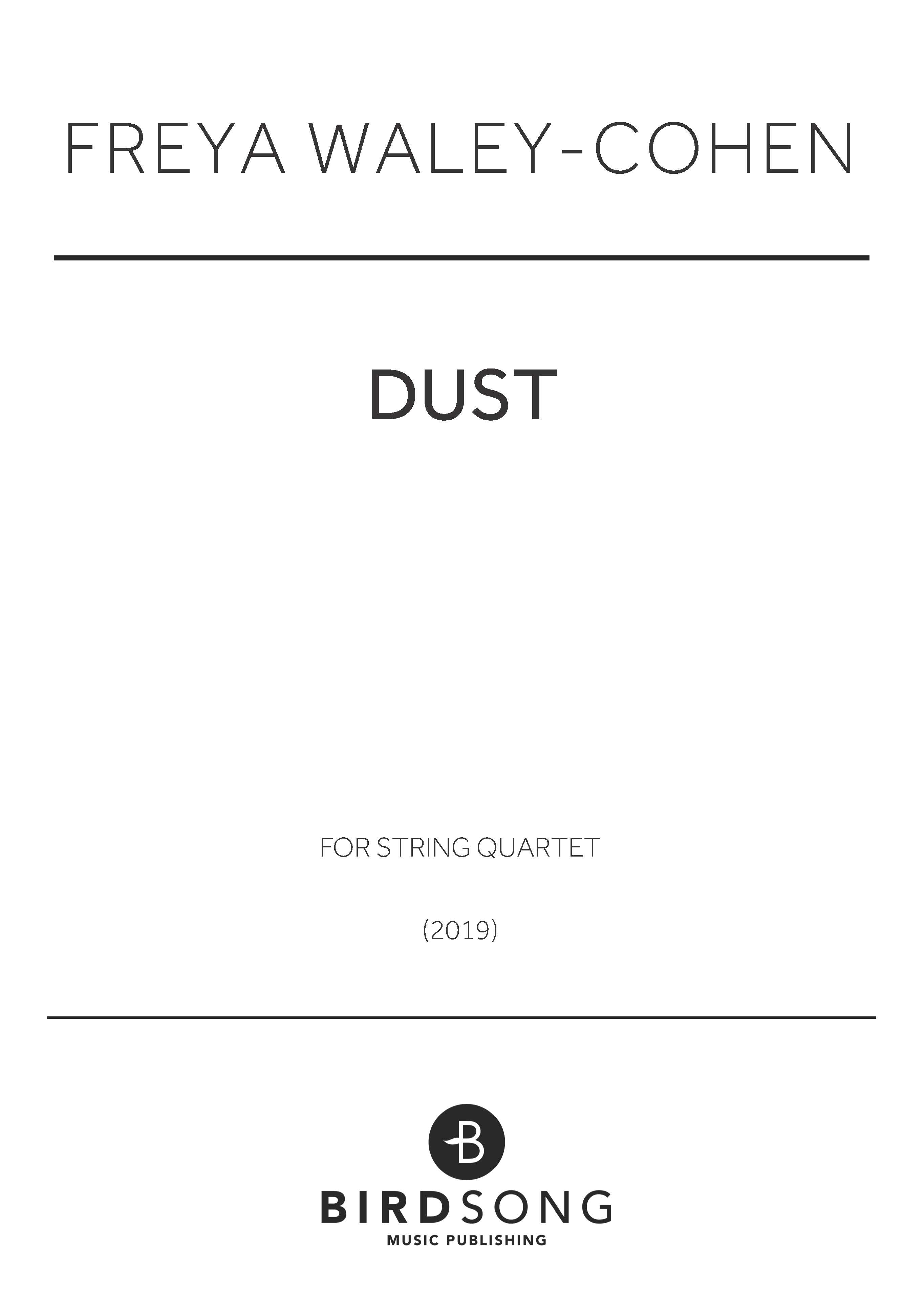 Dust (String Quartet) | Faber Music