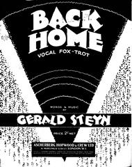 Gerald Steyn : Back Home - Piano, Voice - Faber Digital :: All Digital ...