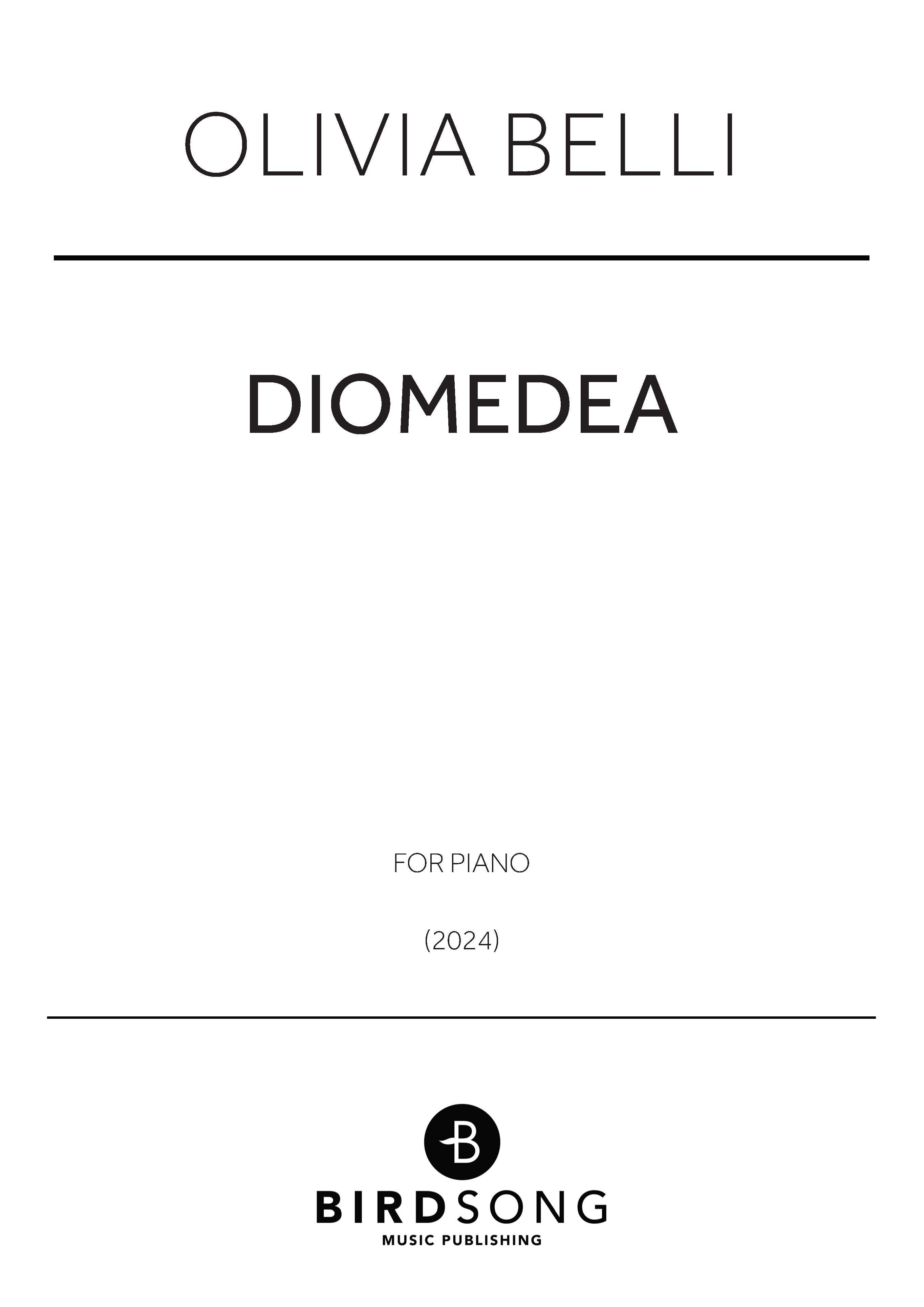 Olivia Belli: Diomedea (Piano Solo) | Faber Music