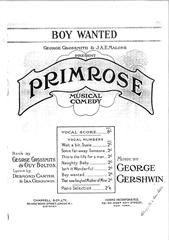 George & Ira Gershwin & Desmond Carter - Boy Wanted (Piano/Vocal ...