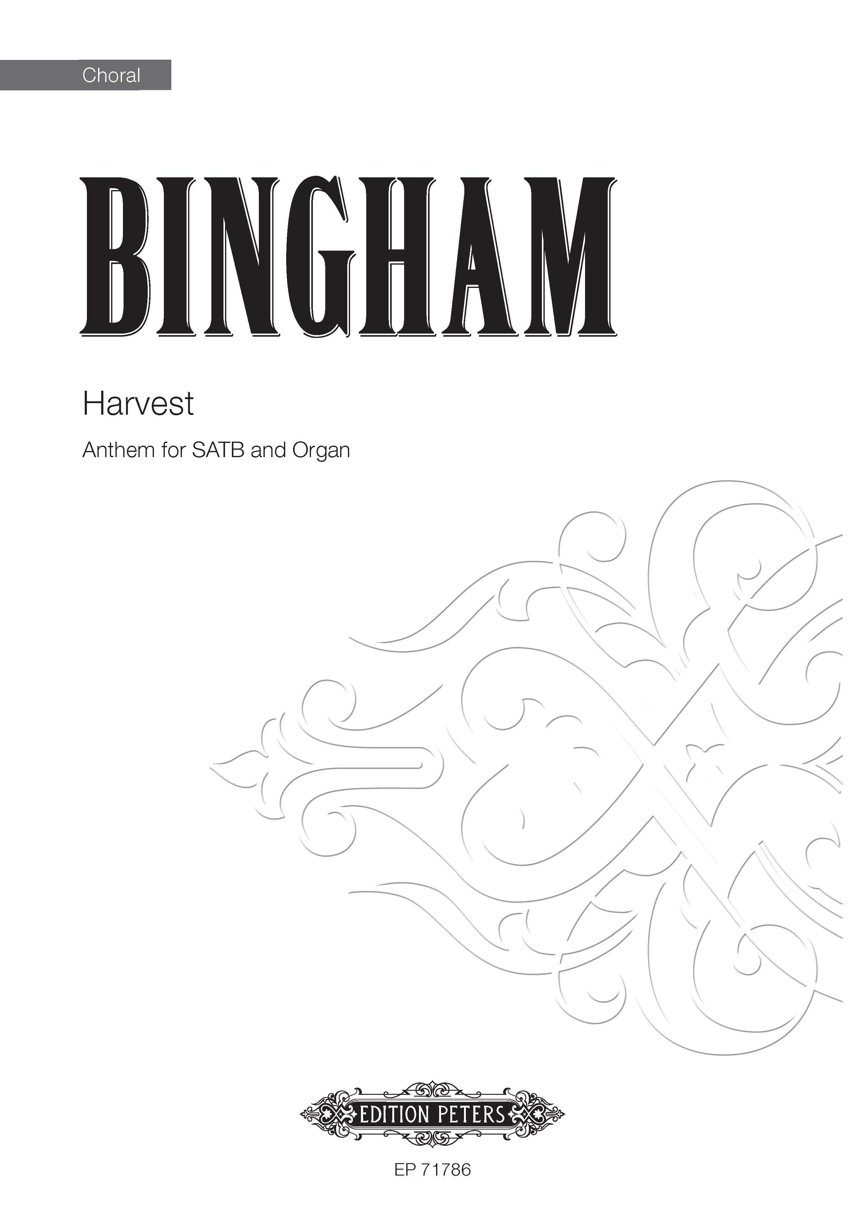 Judith Bingham: Harvest (SATB/Organ) Digital Sheet Music Download ...